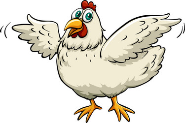 Brown spring chicken Royalty Free Vector Image