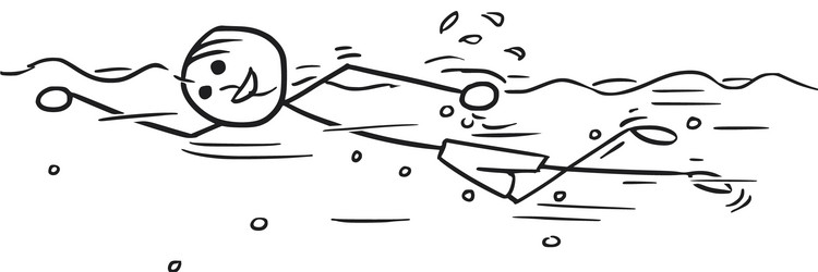 Stickman Swimming Vector Images (62)