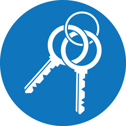 House key symbol Royalty Free Vector Image - VectorStock