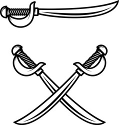 Crossed Cavalry Swords