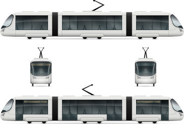 Tram Tramway Front Vector Images (over 310)