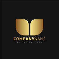 Luxury and elegant gold logo design for your Vector Image