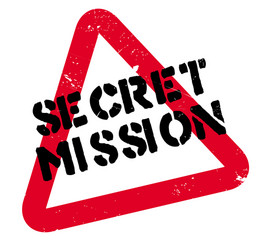 Secret mission rubber stamp Royalty Free Vector Image