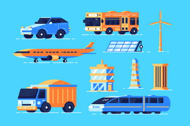Cartoon transport Royalty Free Vector Image - VectorStock