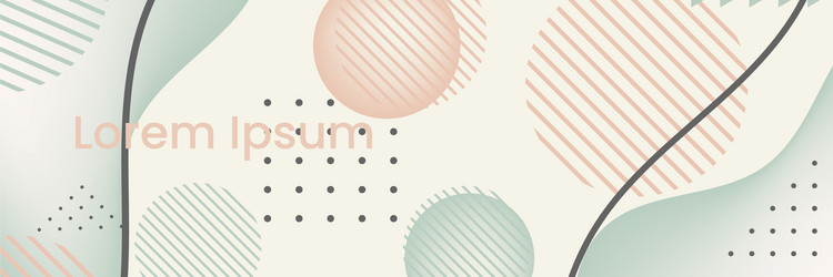 Abstract banner design web template horizontal Vector Image