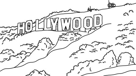Hollywood Drawing by Hand Vector Images (over 260)