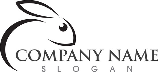 Rabbit icon design Royalty Free Vector Image - VectorStock