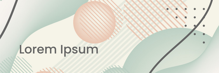 Abstract banner design web template horizontal Vector Image