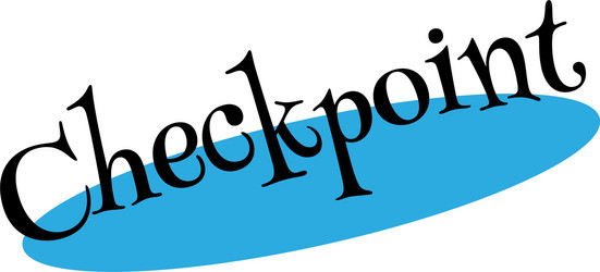 Checkpoint rubber stamp Royalty Free Vector Image