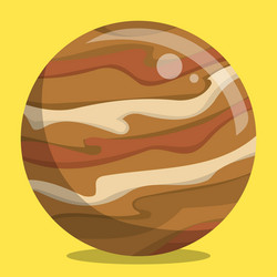 Solar system planets smiley jupiter 09 Royalty Free Vector