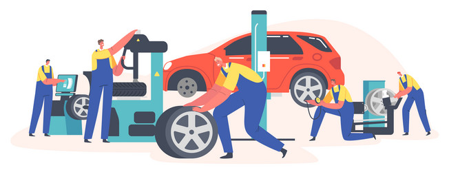 Engine oil change cartoon Vector Images & Graphics for Commercial Use ...
