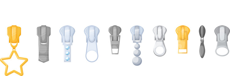 Realistic golden zipper Royalty Free Vector Image