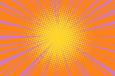 Retro Comic Sun Rays Background Royalty Free Vector Image