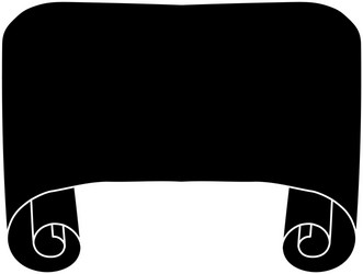 Golden paper title scroll Royalty Free Vector Image