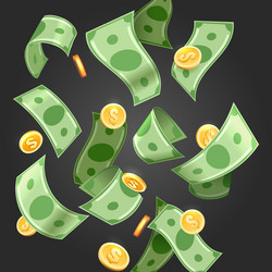Dollar Bills Falling Vector Images (over 2,200)