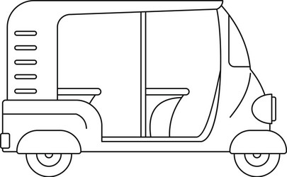 Indian rickshaw icon simple style Royalty Free Vector Image