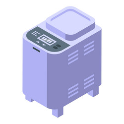 Breadmaker icon isometric food machine Royalty Free Vector