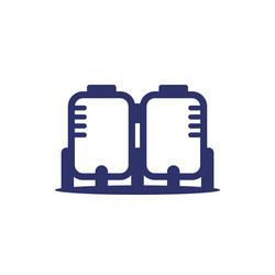Hydrogen cistern color icon h2 storage tank Vector Image
