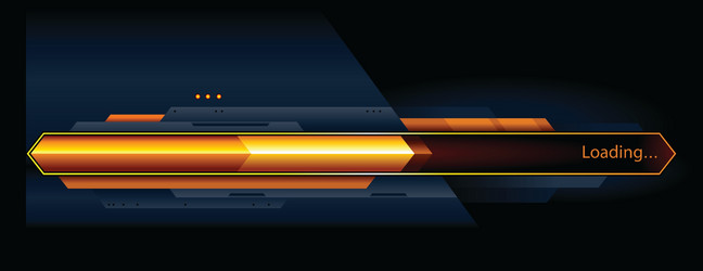 Loading progress page on laptop screen Royalty Free Vector