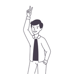 Guy Peace Sign Vector Images (over 380)