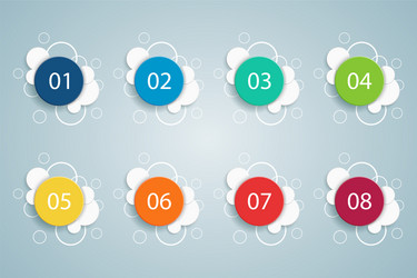 8 Point Infographic Vector Images (over 230)