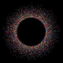 Round background with drops Royalty Free Vector Image