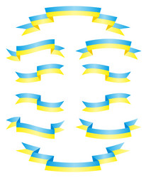 Colorful ribbon set Royalty Free Vector Image - VectorStock