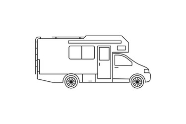Motorhome Line Drawing Vector Images (over 190)