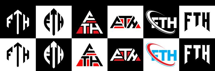 Eod letter logo design in six style polygon Vector Image