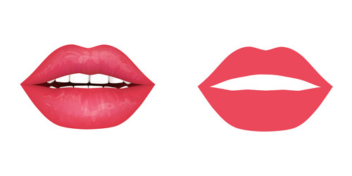 Lip augmentation abstract concept Royalty Free Vector Image