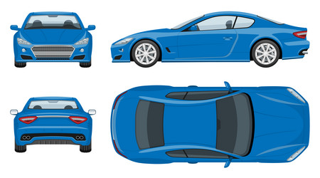 Car Side View Top Vector Images (over 1,800)