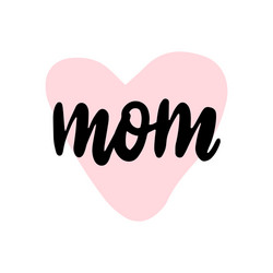 Mother handwritten lettering Royalty Free Vector Image