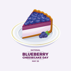 National cherry cheesecake day poster Royalty Free Vector