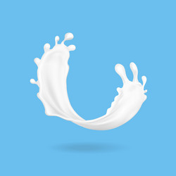 Milk Splash Round Vector Images (over 820)
