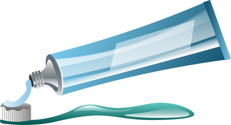 Toothpaste graphic design element isolated Vector Image