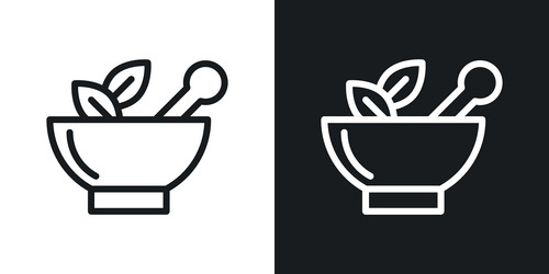 Homeopathy icon set herb pharmacy medicine symbol Vector Image