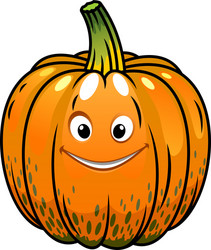 Jack halloween pumpkin cartoon Royalty Free Vector Image