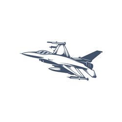 Military aircraft design fighter Royalty Free Vector Image