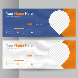 Personal facebook cover page design Royalty Free Vector