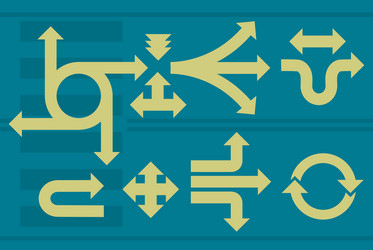 Single direction arrow Royalty Free Vector Image