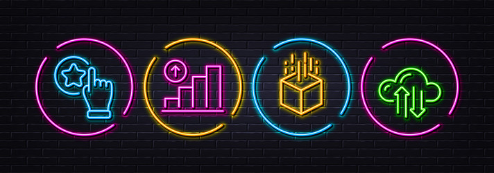 Line graph analytics and augmented reality Vector Image