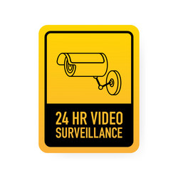 No security camera sign cctv surveillance Vector Image