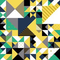 Low poly seamless borders with 10 shades Vector Image