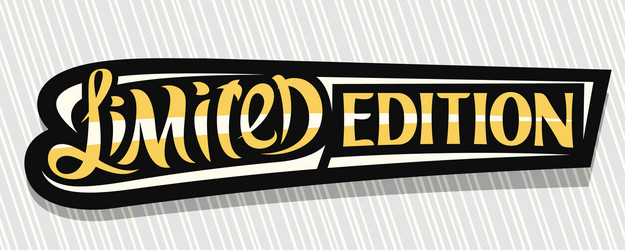 Logo for limited edition product Royalty Free Vector Image