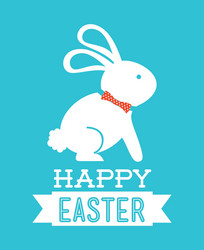 Happy easter background - minimal design Vector Image