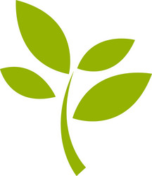 Plant sprout graphic design template isolated Vector Image