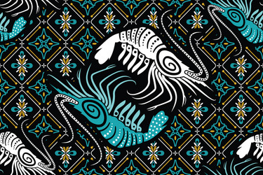 Fish Batik Vector Images (93)