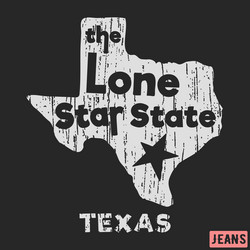 Texas - the lone star state t shirt print Vector Image