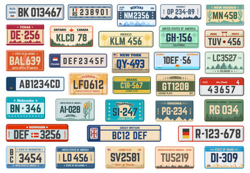License Plates Vector Images (over 1,500)