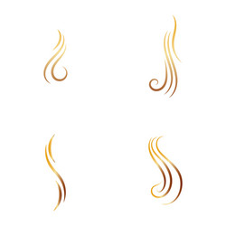 Hair line logo and symbol Royalty Free Vector Image